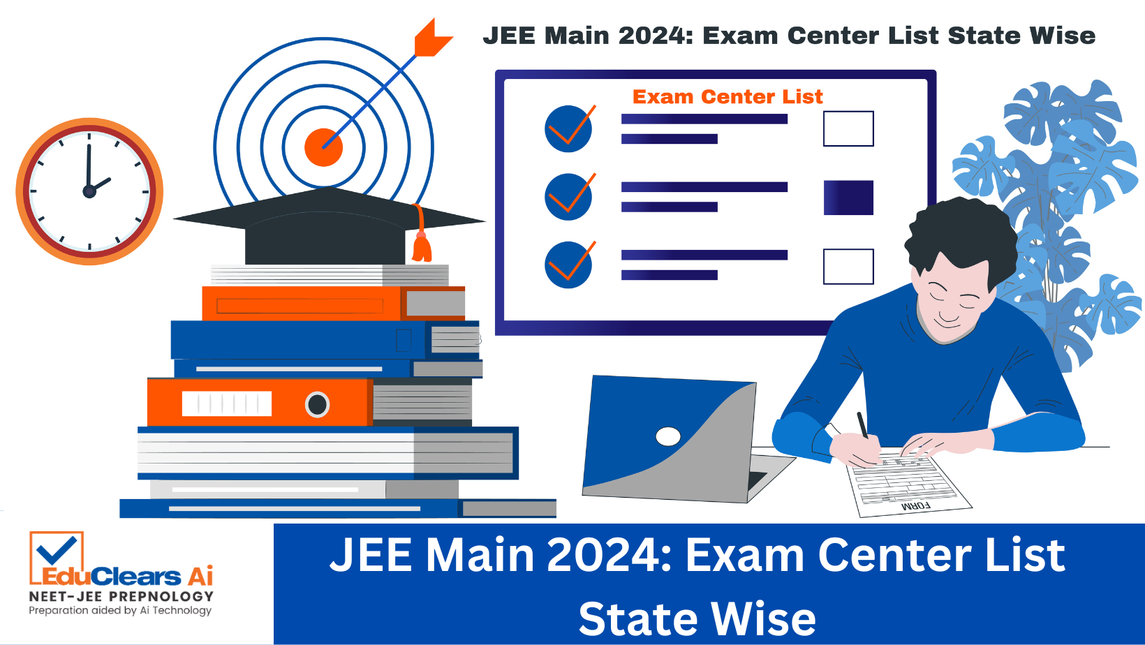 JEE Main 2024 Exam Center List State Wise